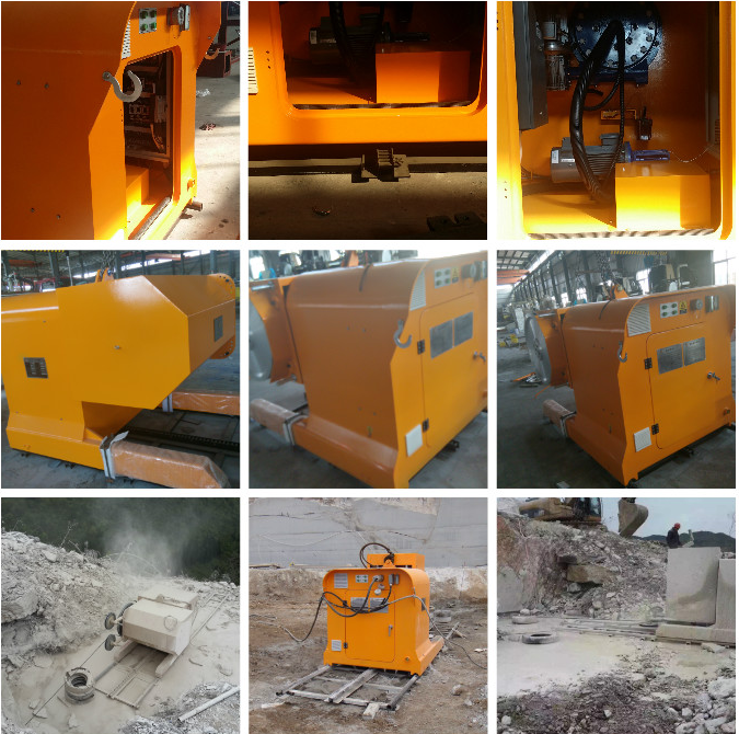 Quarry Diamond Wire Saw Machine For Marble Granite Quartz Block Cutting
