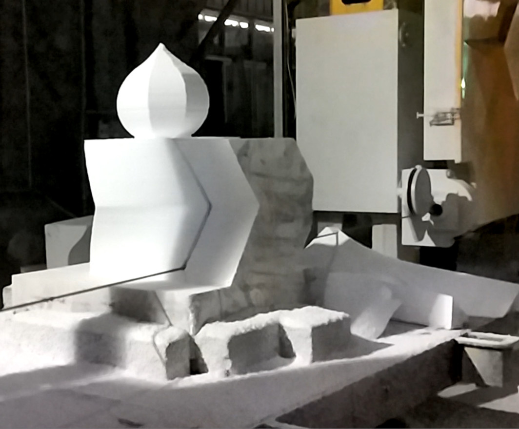 5 Axis CNC Diamond Wire Saw Machine for 3D Stone Cutting
